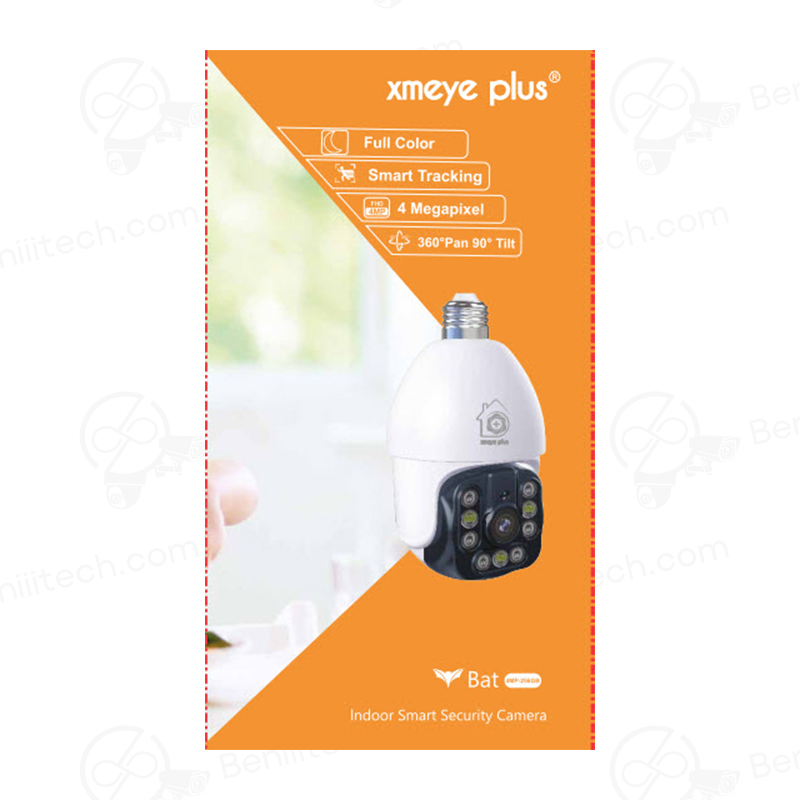 دوربین لامپی چرخشی 4مگاپیکسل bulb xmeye plus 4mp - بنی تک